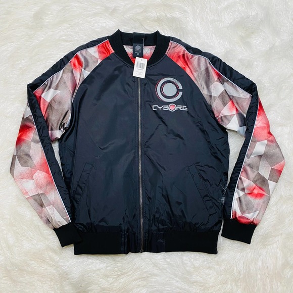 DC Comics | Shirts | Justice League Cyborg Bomber Jacket Nwt | Poshmark
